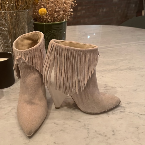 IRO | Shoes | Authentic Grey Iro Boots With A Cute Fringe Size 6 True ...